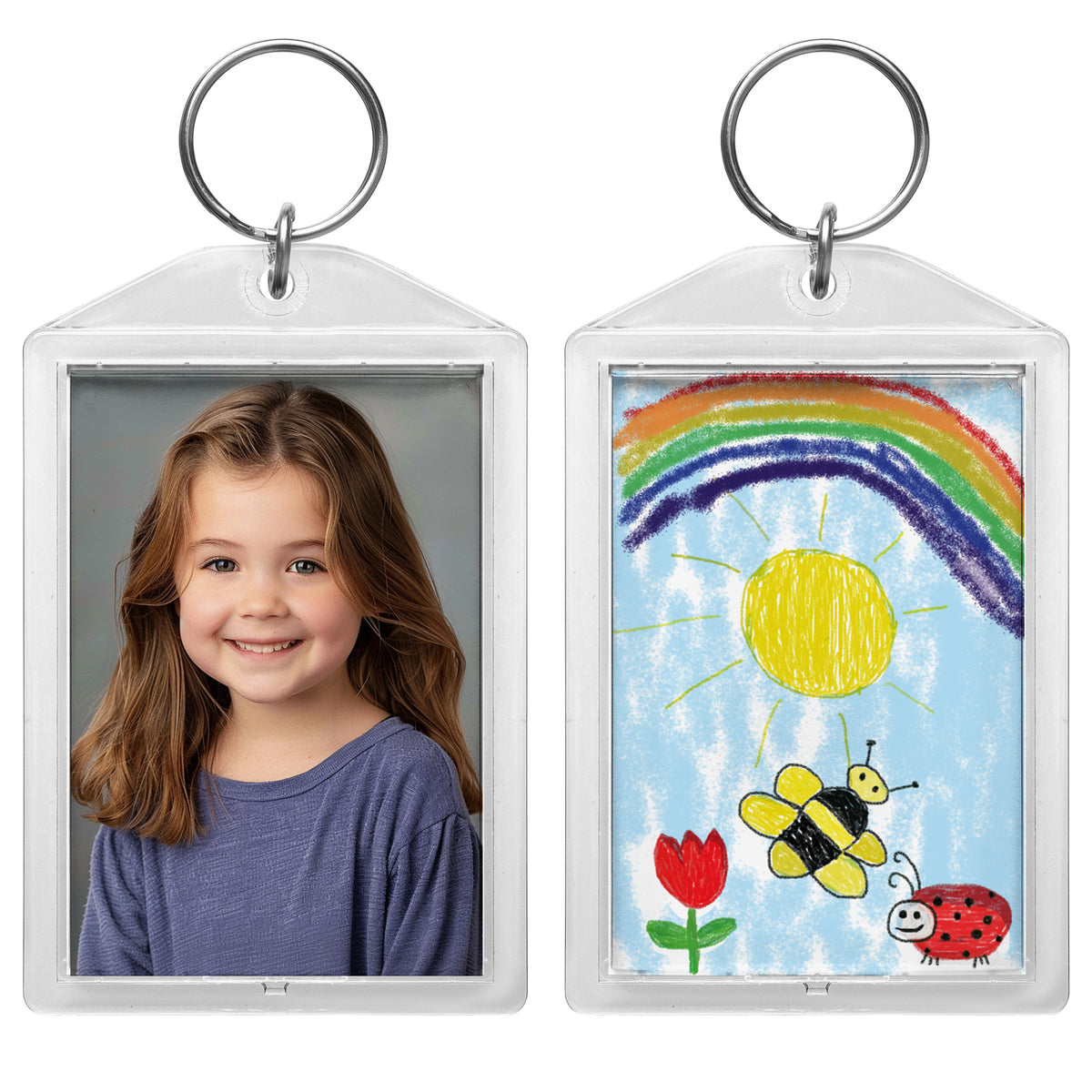 Wholesale Clear Acrylic Photo Snap-In Keychains - Neil Enterprises ...
